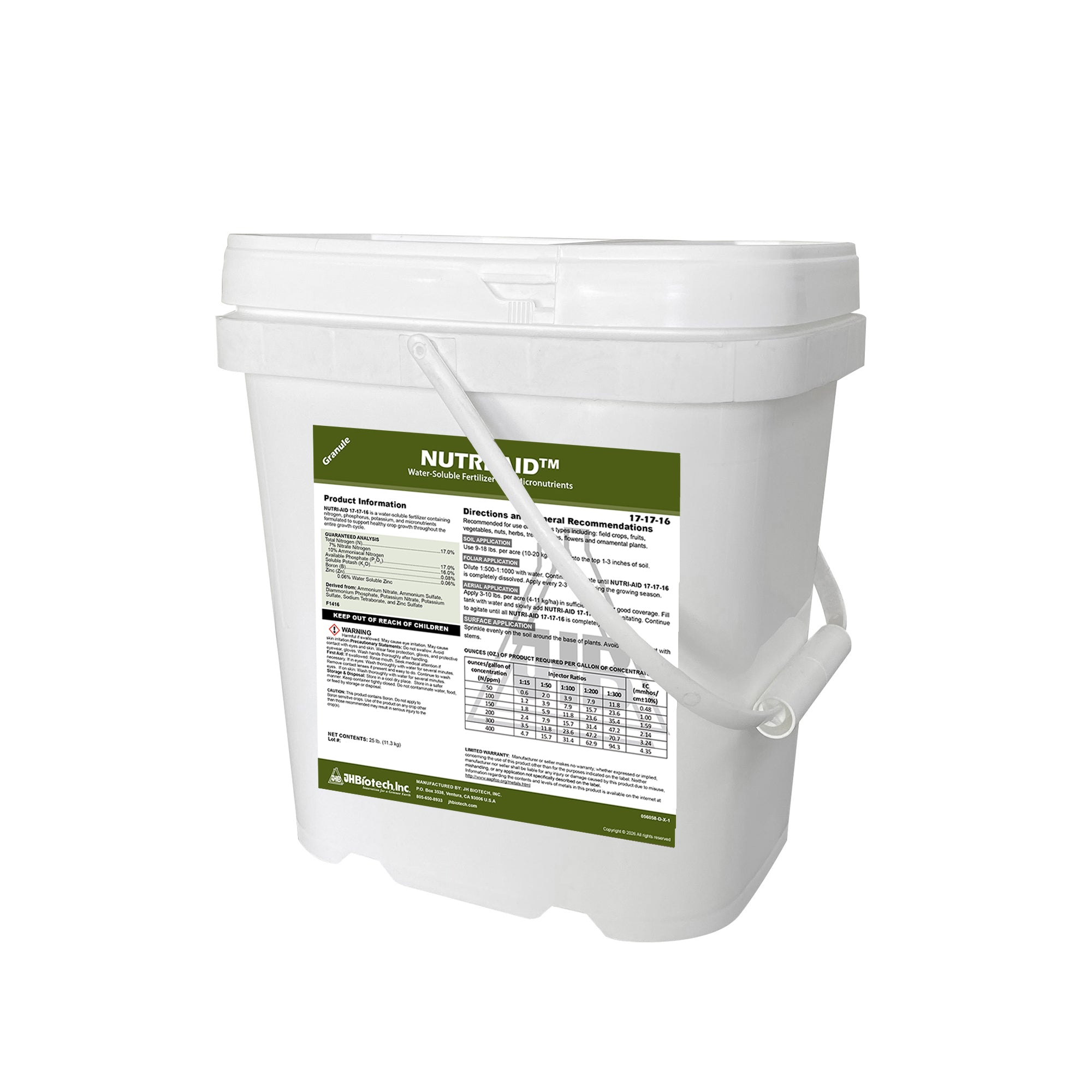Nutri-Aid™ 17-17-16 | Water-Soluble Granule Fertilizer with Micronutri ...
