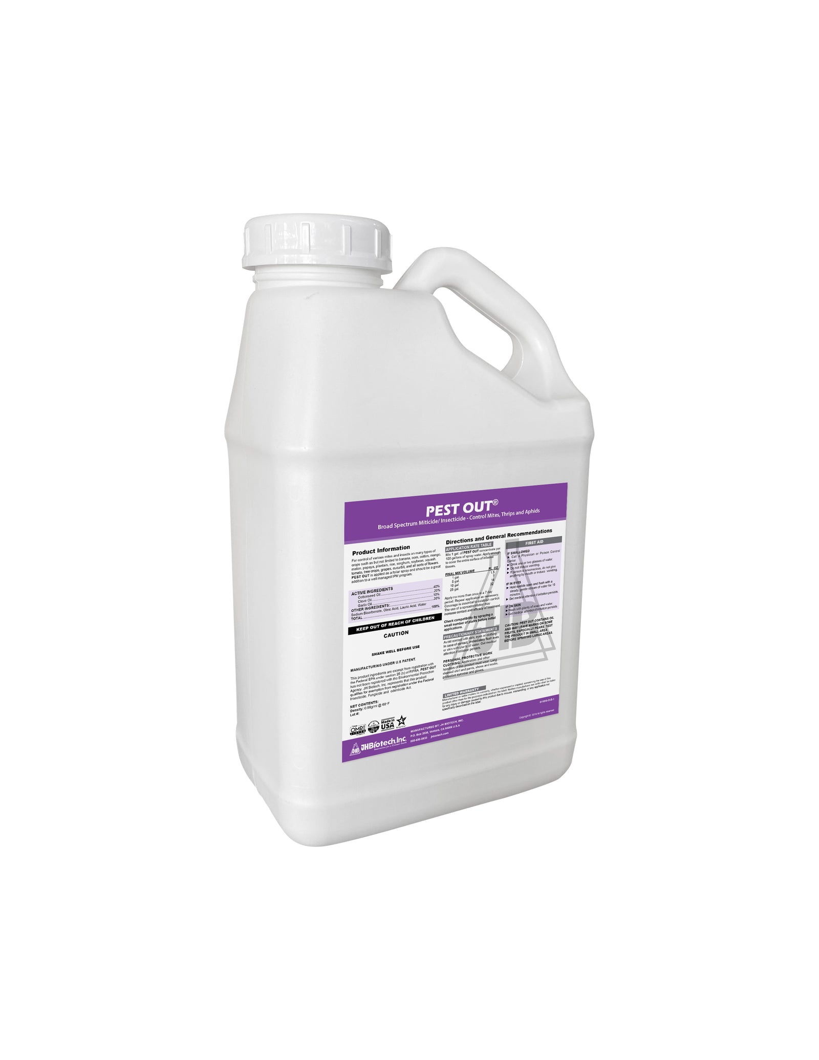 Pest Out® | Broad Spectrum Miticide and Insecticide | JH Biotech Inc.